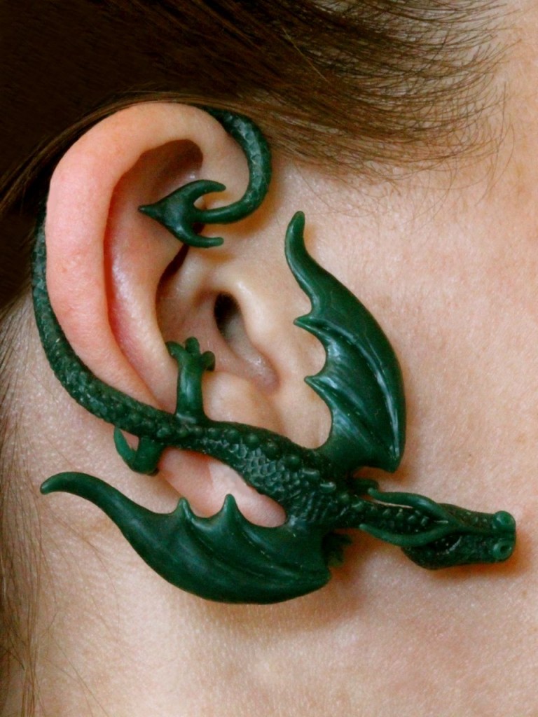 Introducing the Balerion Dragon Ear Wrap - Born of Fire and Ice - Marty ...